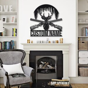 Custom Deer Hunting Metal Sign LED Rgb,deer Hunting Neon Signs, Cabin ...