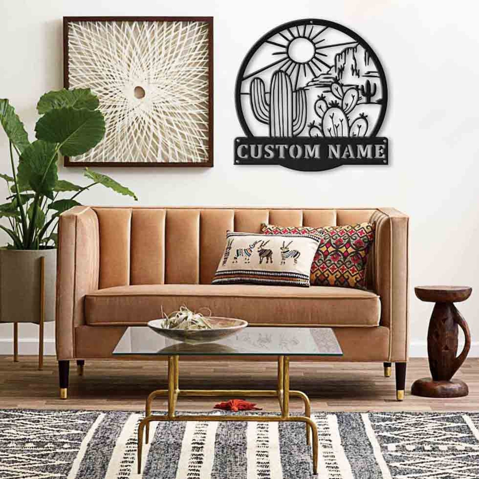 Custom Cactus Metal Sign Art Personalized Cactus Metal Sign - Etsy