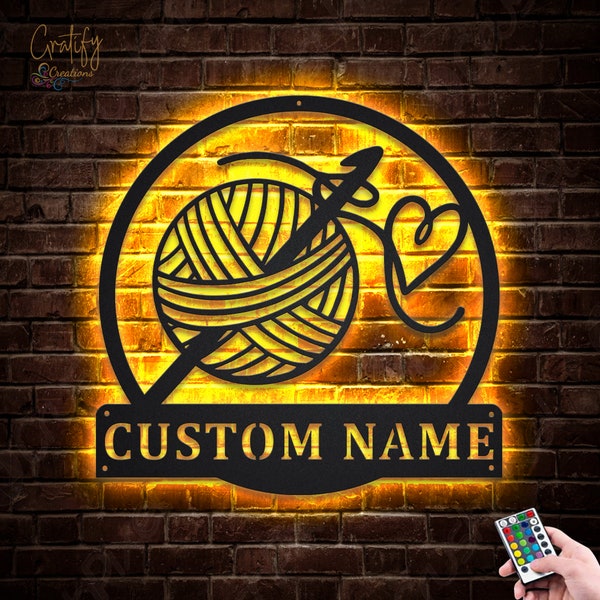 Knitting Neon Sign - Etsy