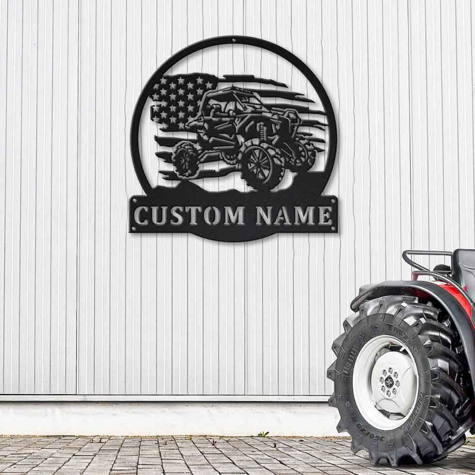 Personalized US ATV Monogram Metal Sign Art Custom US Atv - Etsy