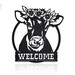 Decor Heifer Cow Wreath, Calf Welcome Sign, Welcome Farm Ranch Metal ...