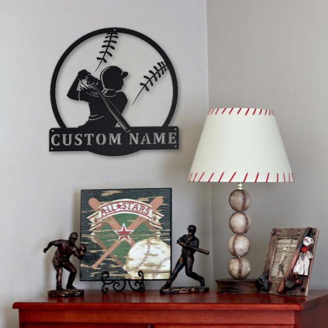 Softball Metal Sign With LED Lights Custom Softball Fan Metal - Etsy