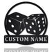 Personalized Game Dice Monogram Metal Sign Art Custom Game - Etsy