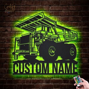 Mining Car Metal Sign With LED Lights, Custom Mining Car Metal Signs ...