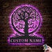 Bonsai Tree Metal Sign LED Lights V1, Custom Bonsai Tree Metal Sign ...
