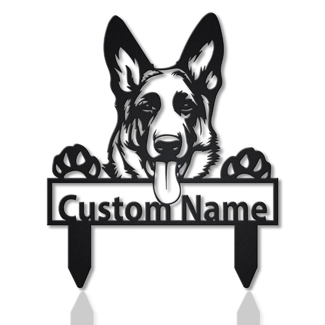 Custom German Shepherd Dog Metal Yard Art, Personalized German Shepherd ...