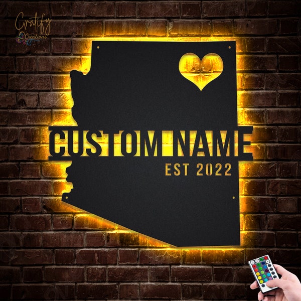 Arizona Metal Sign - Etsy