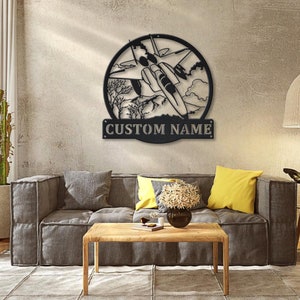 Jet Fighter Metal Sign LED Lights V1, Custom Jet Fighter Metal Sign ...