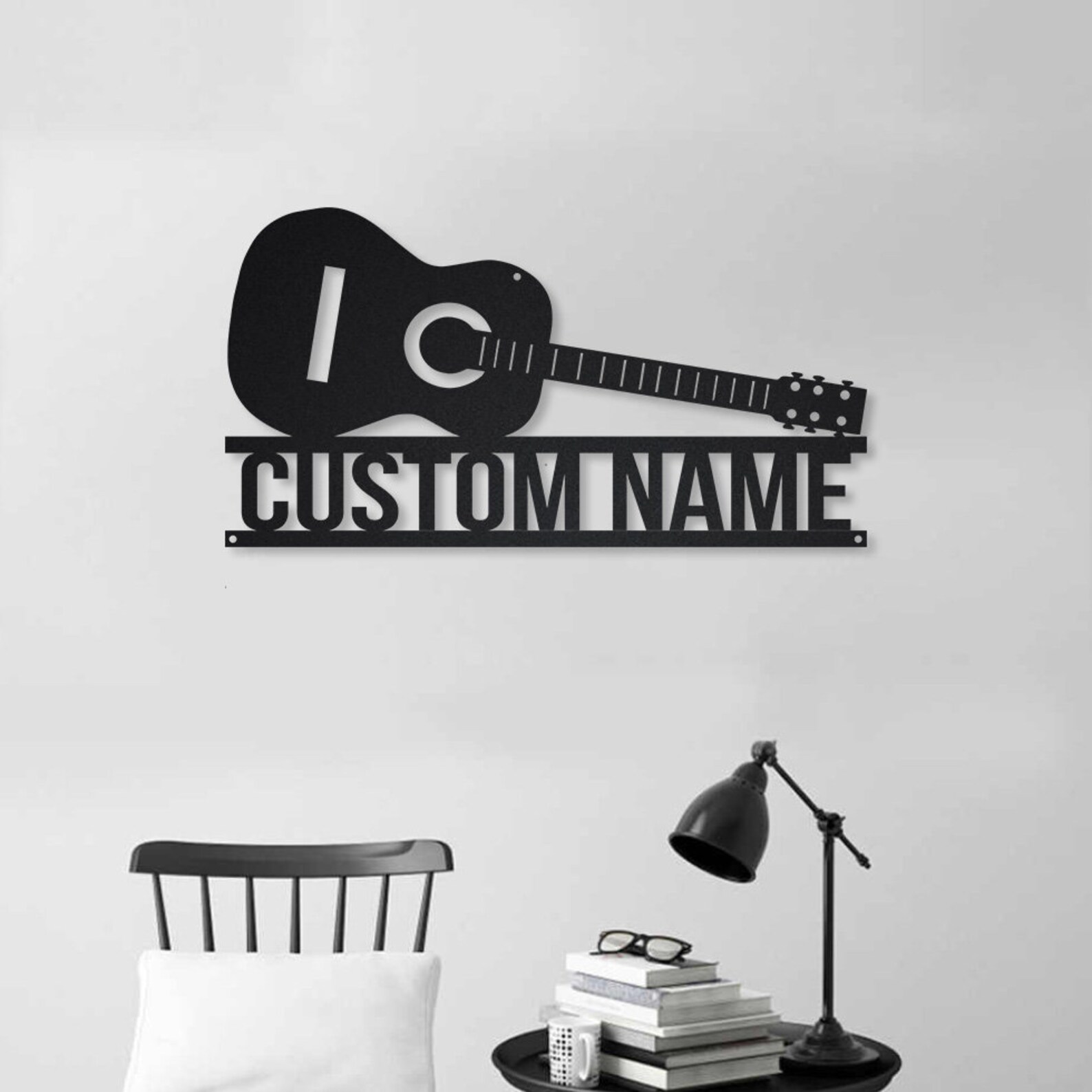 Personalized Guitar Acoustic Metal Sign Art Guitar Acoustic | Etsy