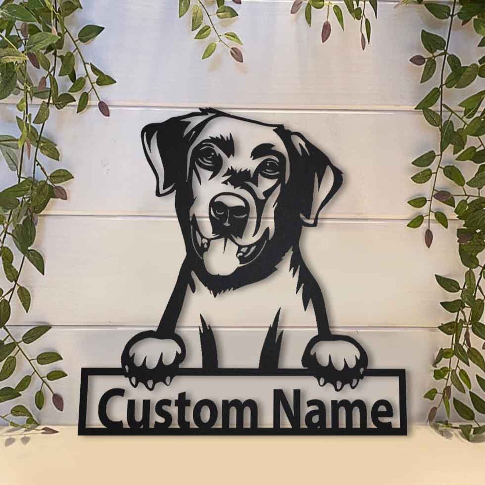 Personalized Labrador Retriever Dog Metal Sign With LED - Etsy