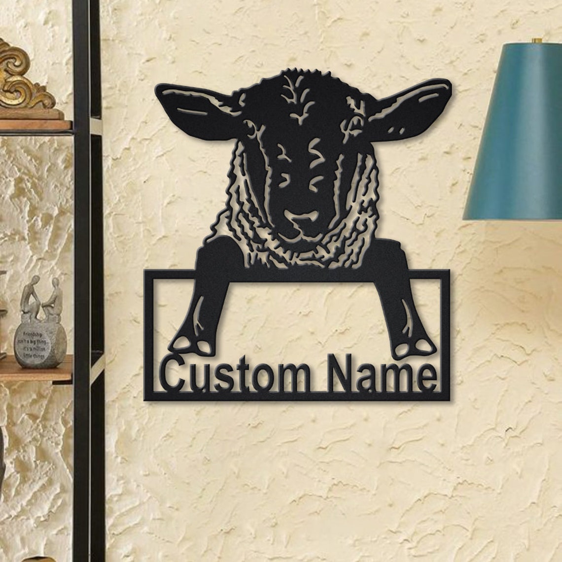 Personalized Sheep Animal Metal Sign With LED Lights Custom - Etsy