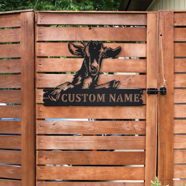 Goat Farm Metal Sign With LED Lights V2 Custom Goat Farm - Etsy