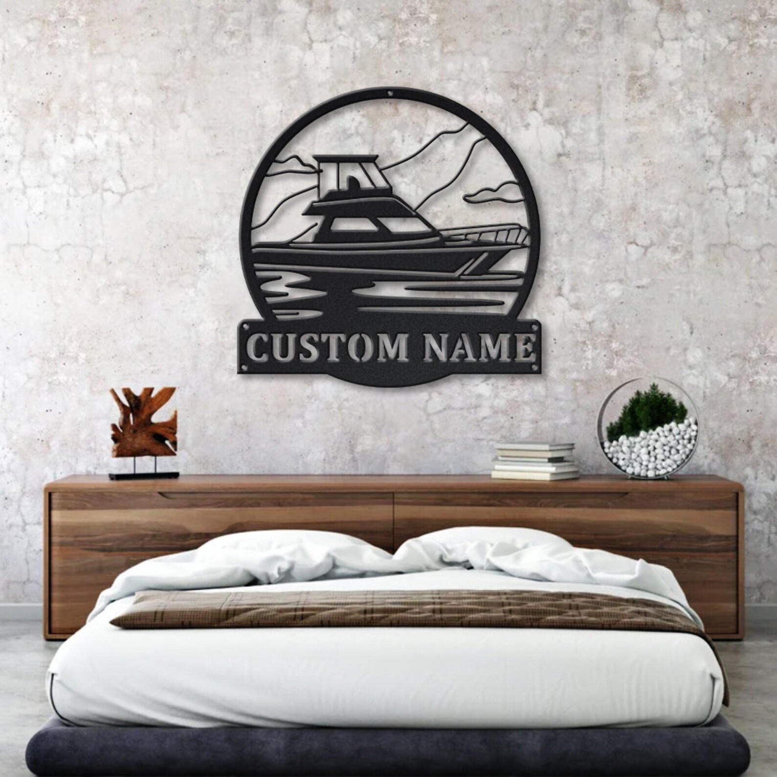 Lobster Boat Metal Wall Art LED Lights V1, Custom Lobster Boat Metal ...
