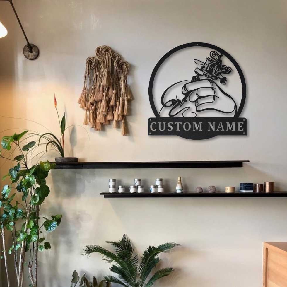 Custom Tattoo Artist Metal Sign Art Personalized Tattoo - Etsy
