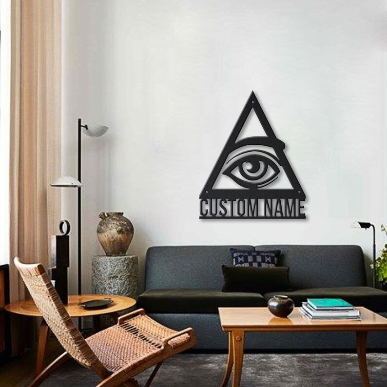 Masonic Freemason Metal Wall Art LED Lights V10, Custom Masonic Metal ...