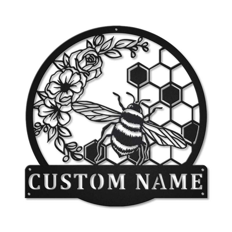 Bee Monogram - Etsy