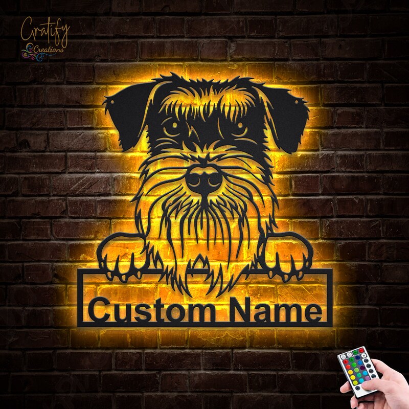 Schnauzer Sign - Etsy