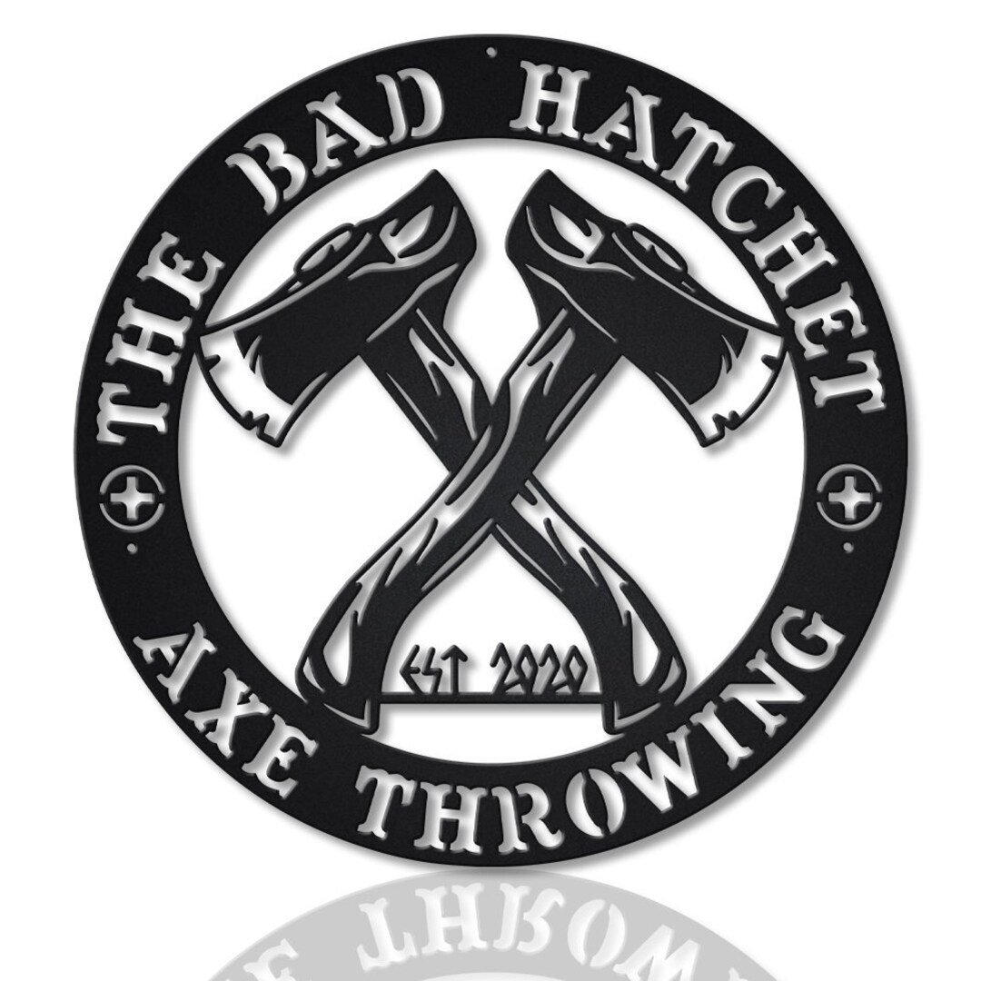 The Bad Hatchet Metal Sign With LED Lights - Etsy