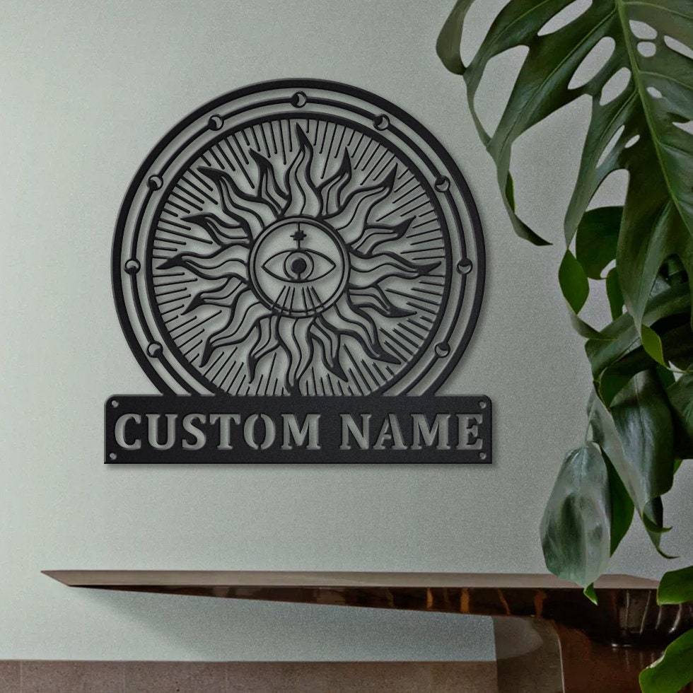 Masonic Freemason Metal Wall Art LED Lights V2, Custom Masonic Metal ...