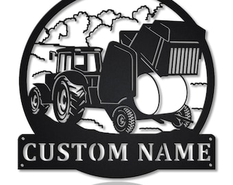 Tractor Round Sign - Etsy