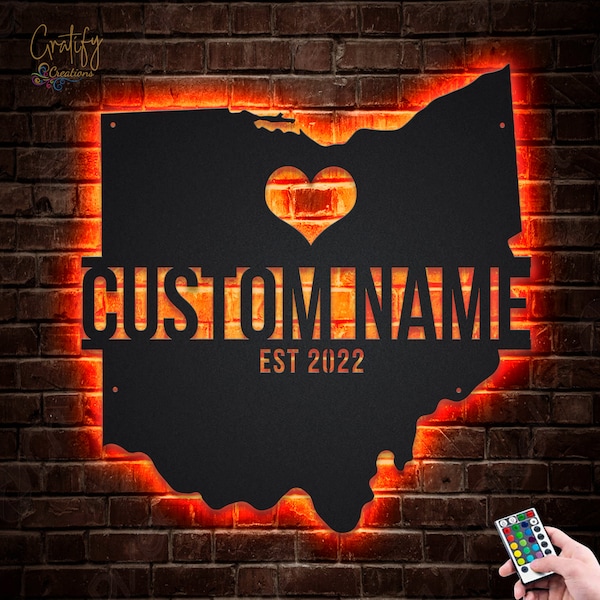 Ohio State Neon Sign - Etsy