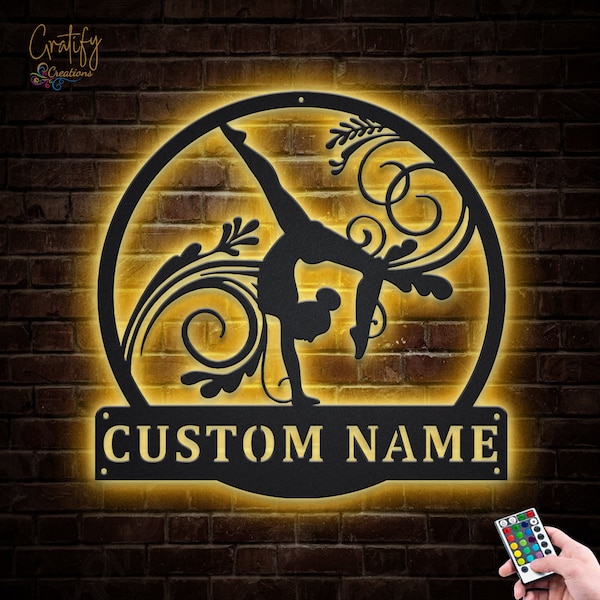 Gymnastics Neon Sign - Etsy