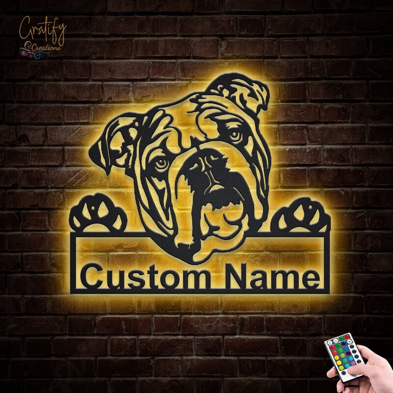 English Bulldog Art - Etsy
