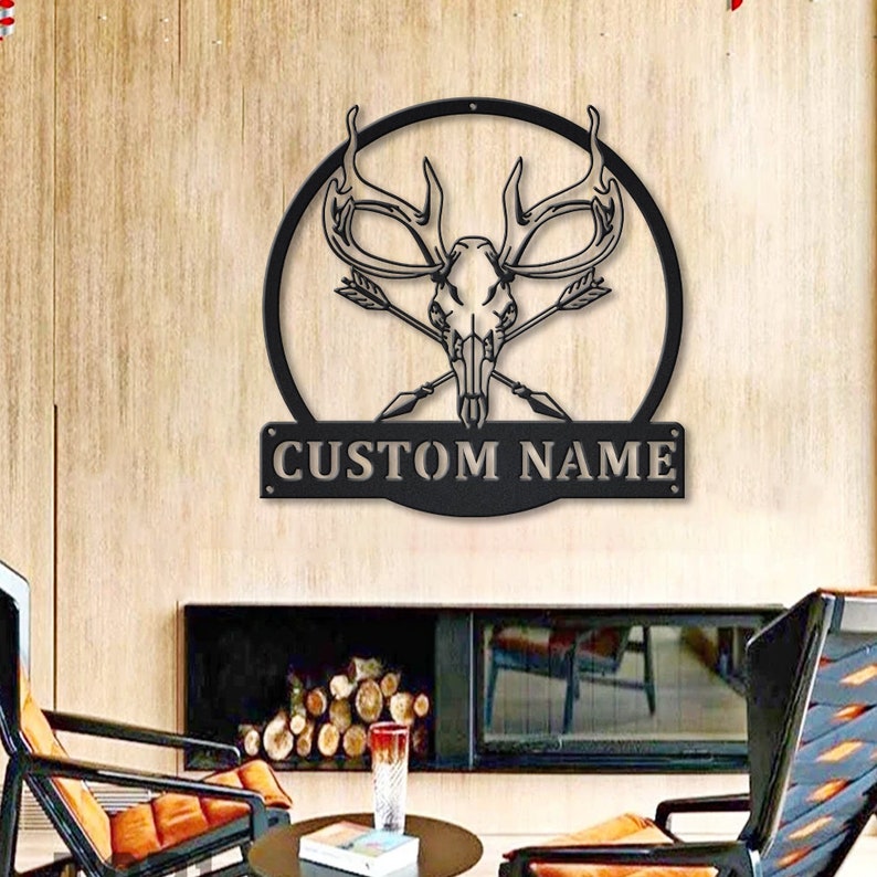 Hunting Metal Sign LED Lights V2, Custom Hunting Metal Sign, Dog Hunter ...