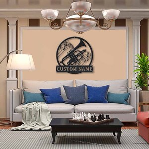 Personalized Cornet Metal Sign With LED Lights Custom Cornet Metal Sign ...