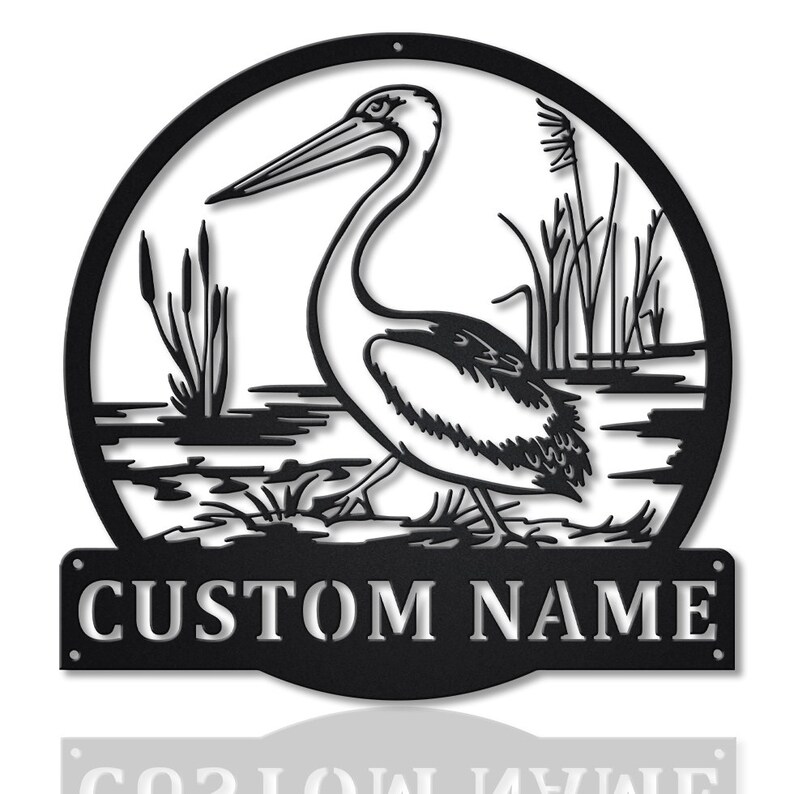 Pelican Monogram Metal Sign LED Lights V2 Custom Pelican - Etsy