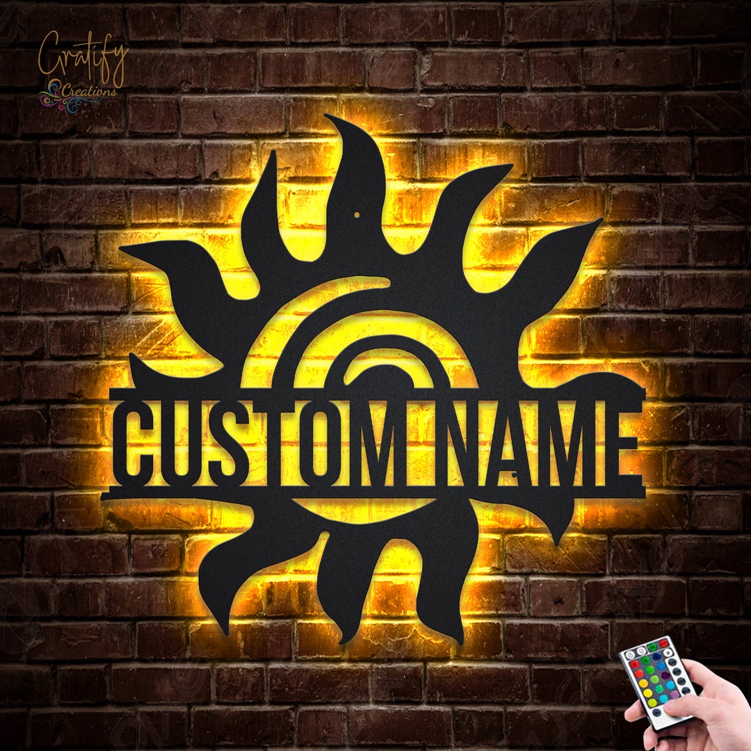 Masonic Freemason Metal Wall Art LED Lights V6, Custom Masonic Metal ...