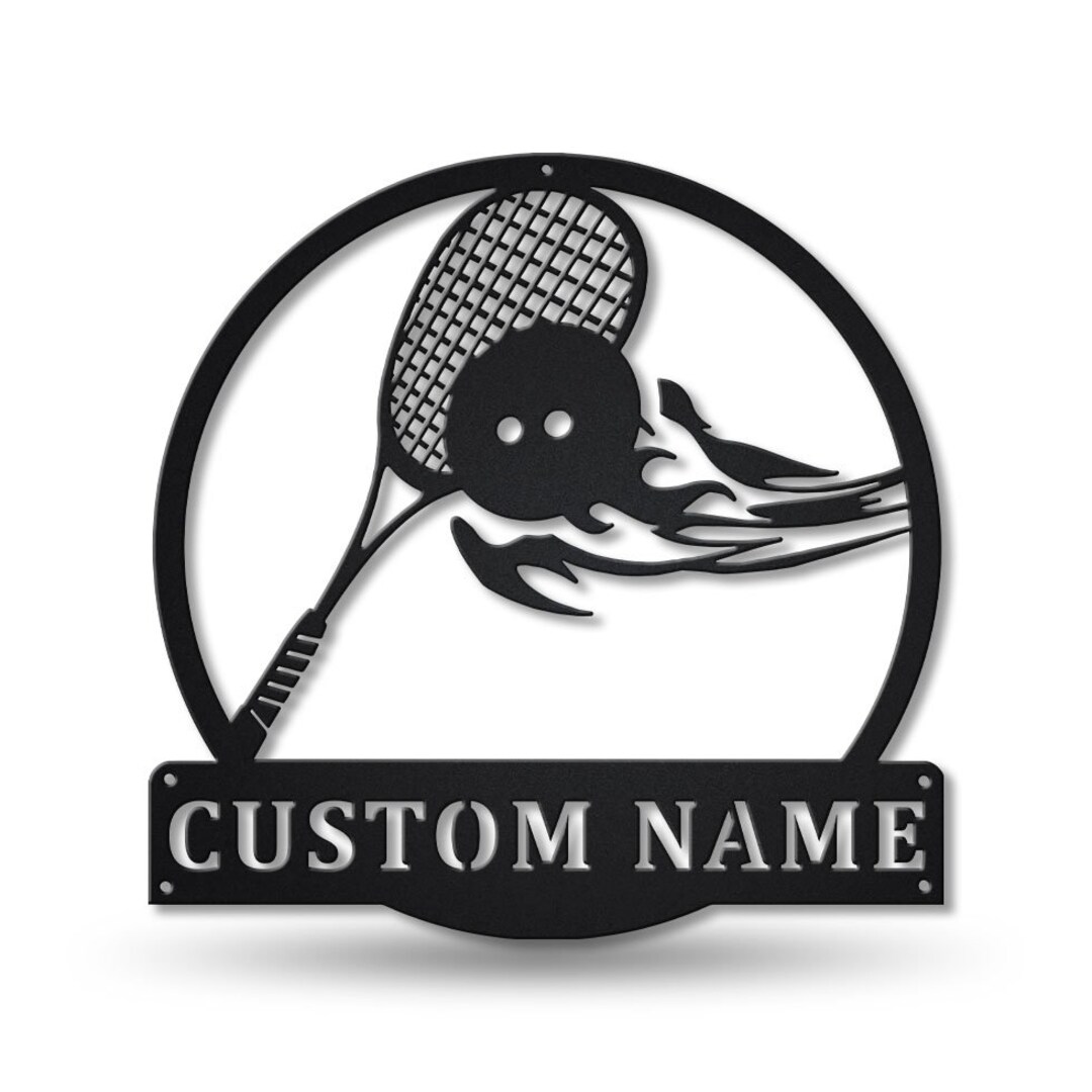 Squash Sport Monogram Metal Sign Art , Custom Squash Sport Metal Sign ...