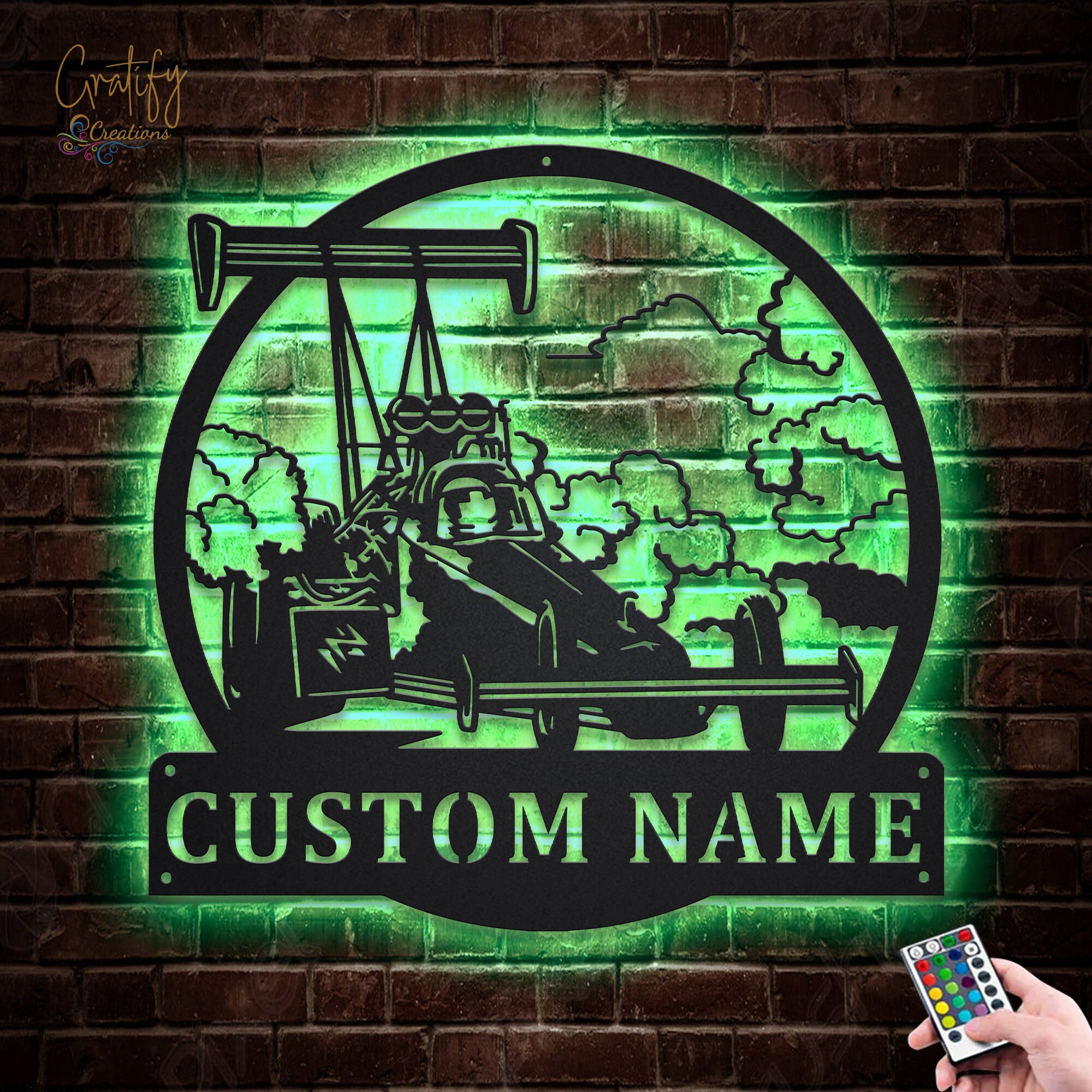 Top Fuel Dragster Metal Sign LED Lights Custom Top Fuel - Etsy Canada
