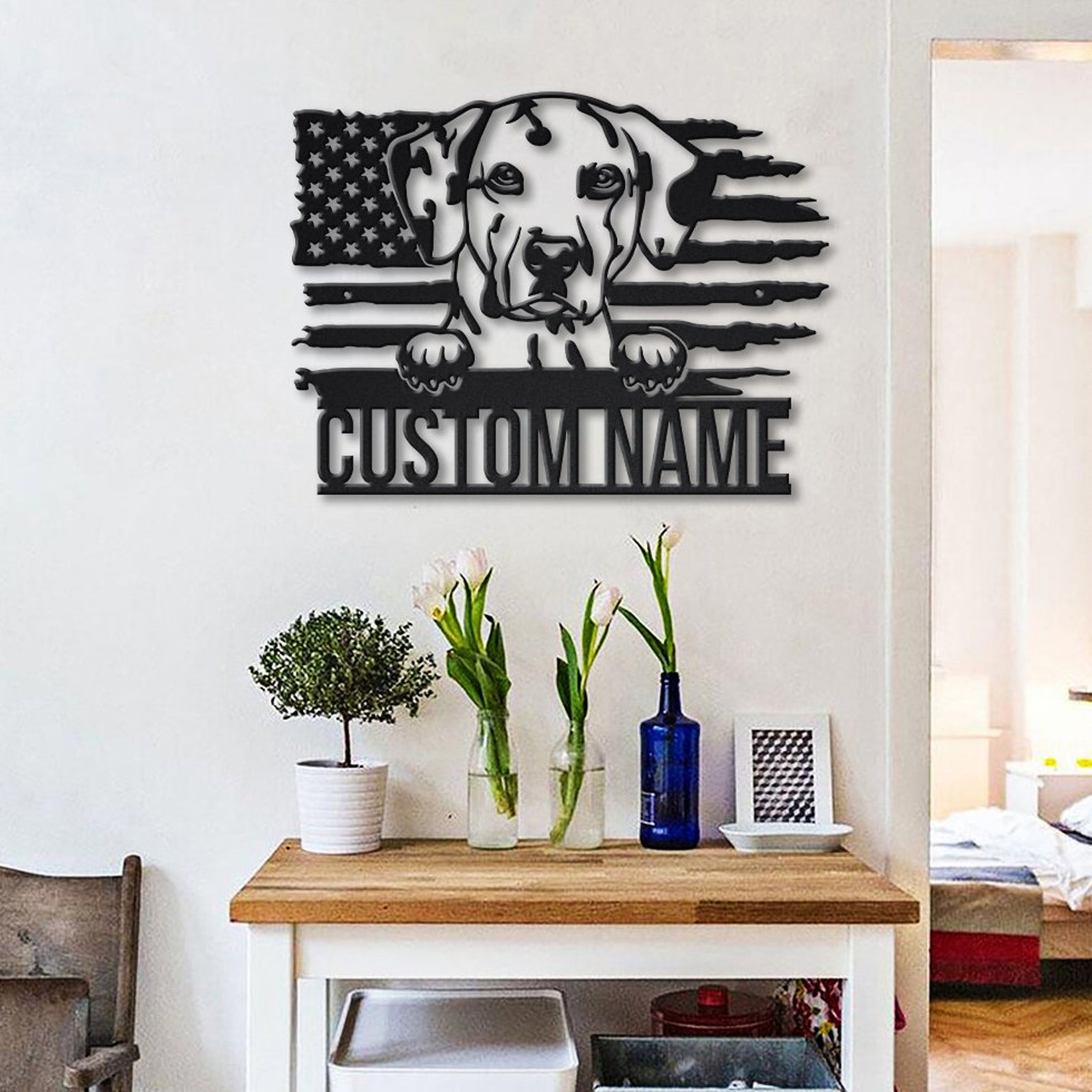 Personalized US Dalmatian Dog Metal Sign With LED Lights, Custom ...
