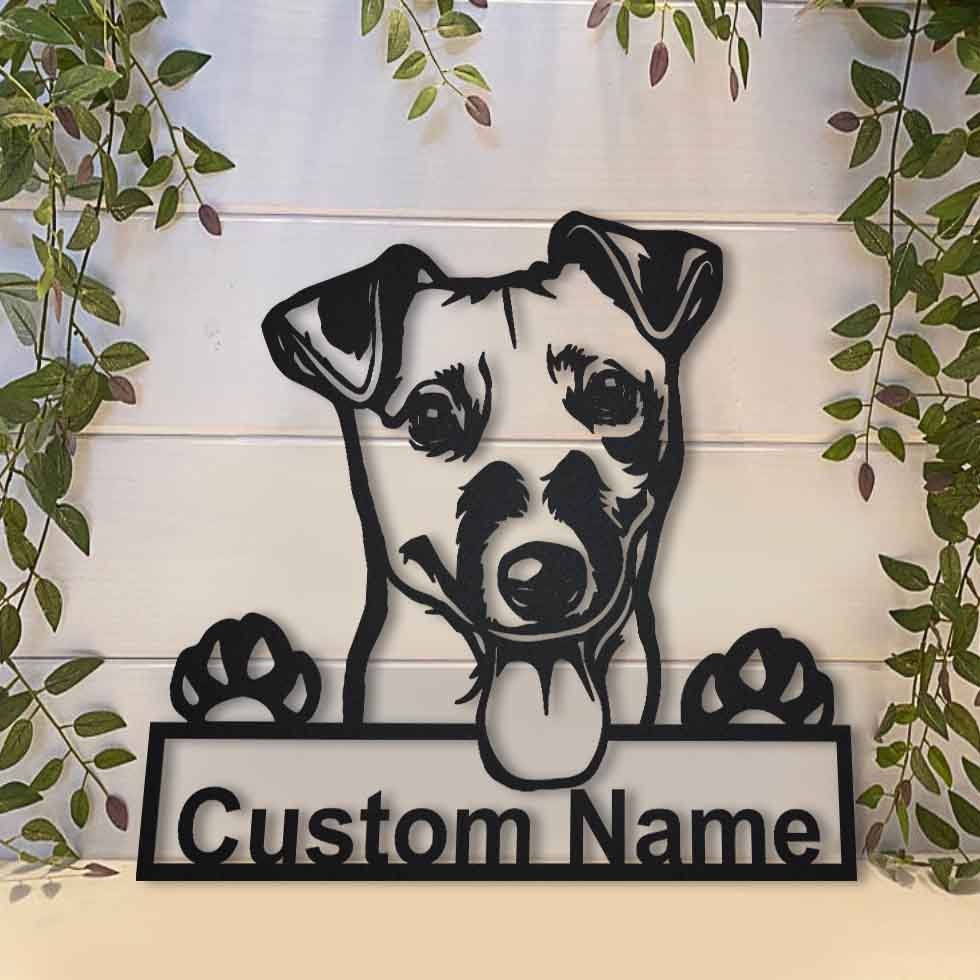 Custom Jack Russell Terries Metal Sign Art, Personalized Jack Russell ...