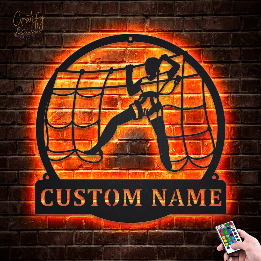 Adventure Park Metal Wall Art LED Lights V2, Custom Adventure Park ...