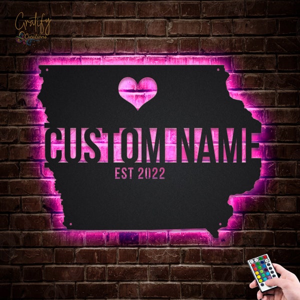 Iowa Hawkeyes Neon Sign - Etsy