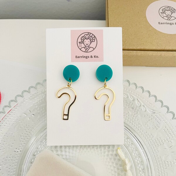 Question Mark Earrings - Etsy
