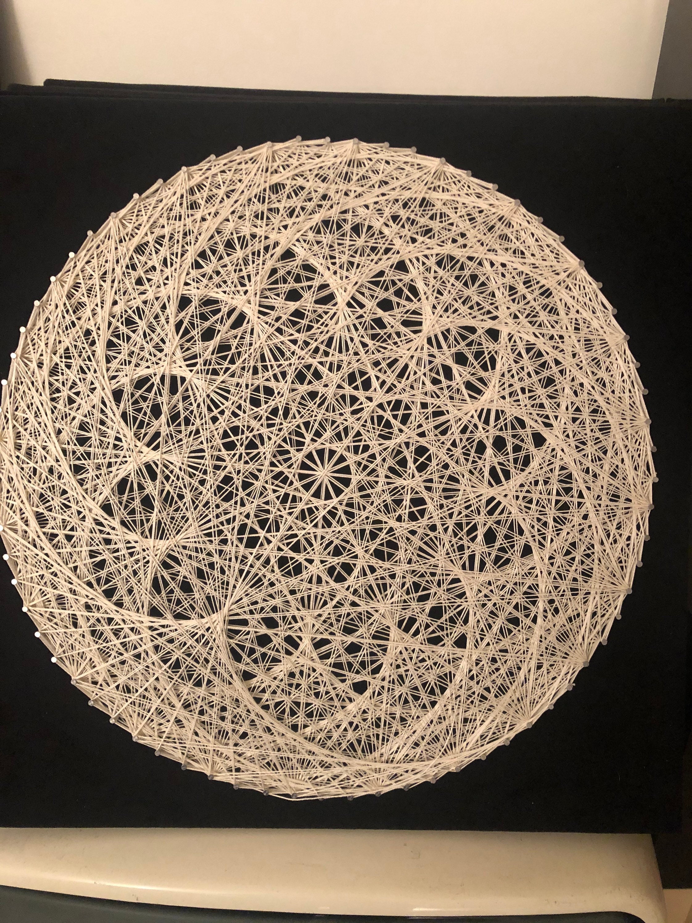 String art stretched wire frame | Etsy