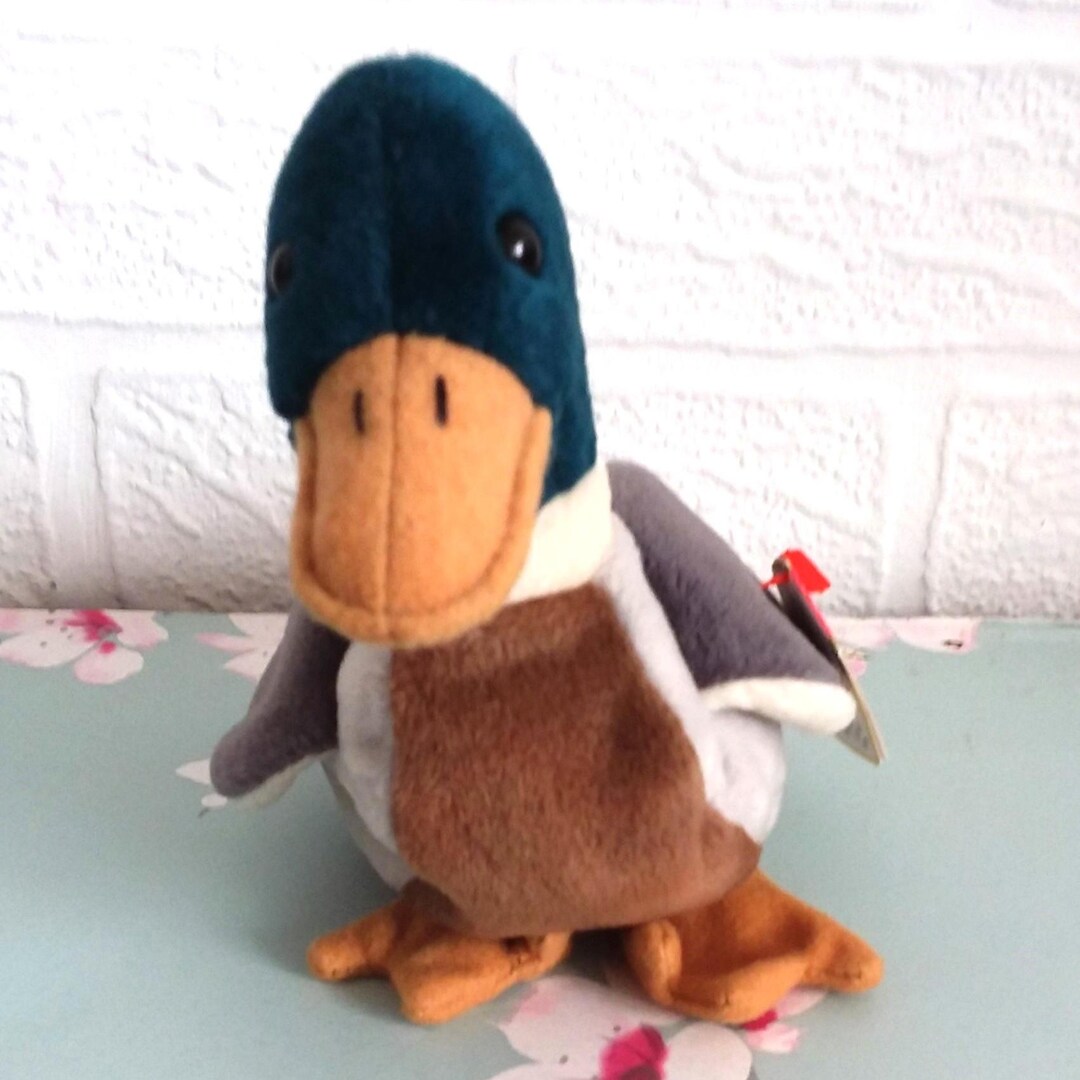 Vintage TY Jake the Duck Toy - 6 Inch Collectible Soft Toy Rare Beanie ...