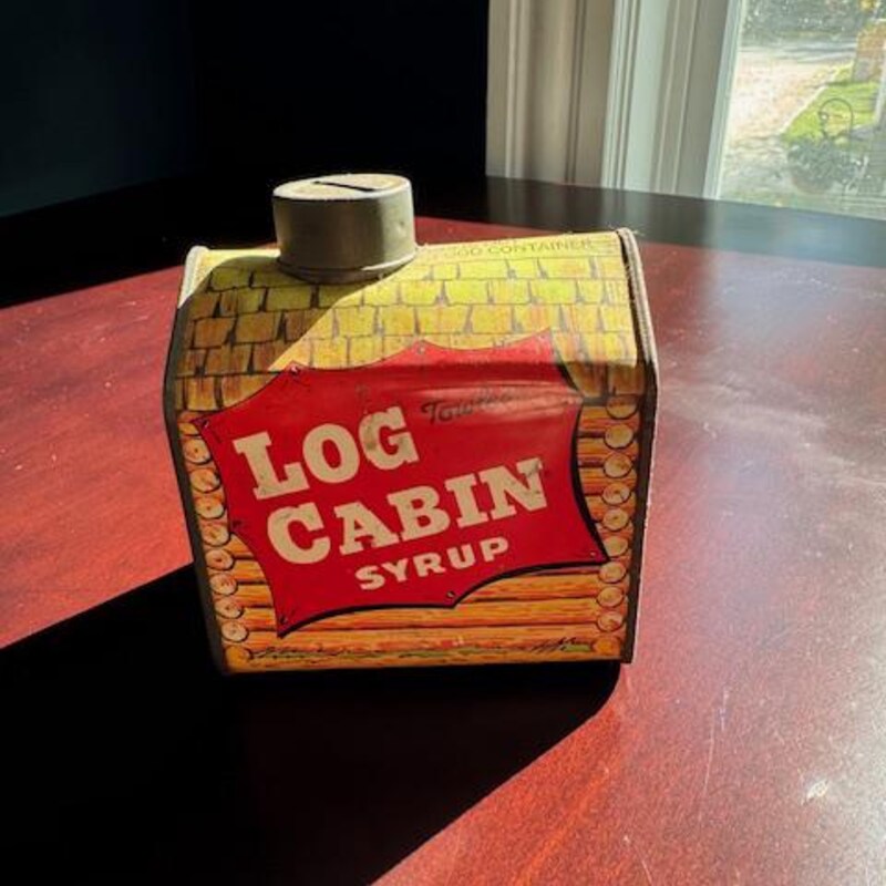 Log Cabin Maple Syrup Tin - Etsy