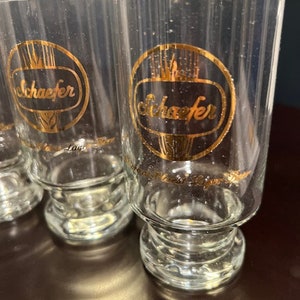 6, New Old Stock Vintage Schaefer Beer Glasses 6 New in Box Set 2 - Etsy