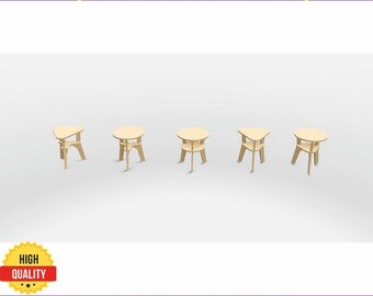 Laser Cut Stool - Etsy