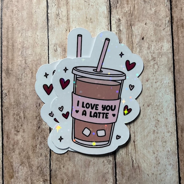 Latte Sticker - Etsy