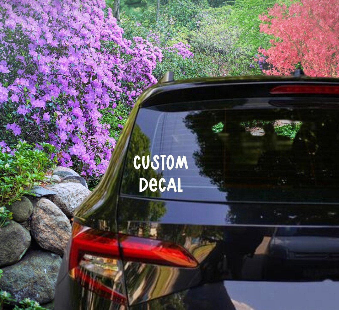Custom Car Decal, Personalizable Sticker, Vinyl Sticker, Window Decal ...