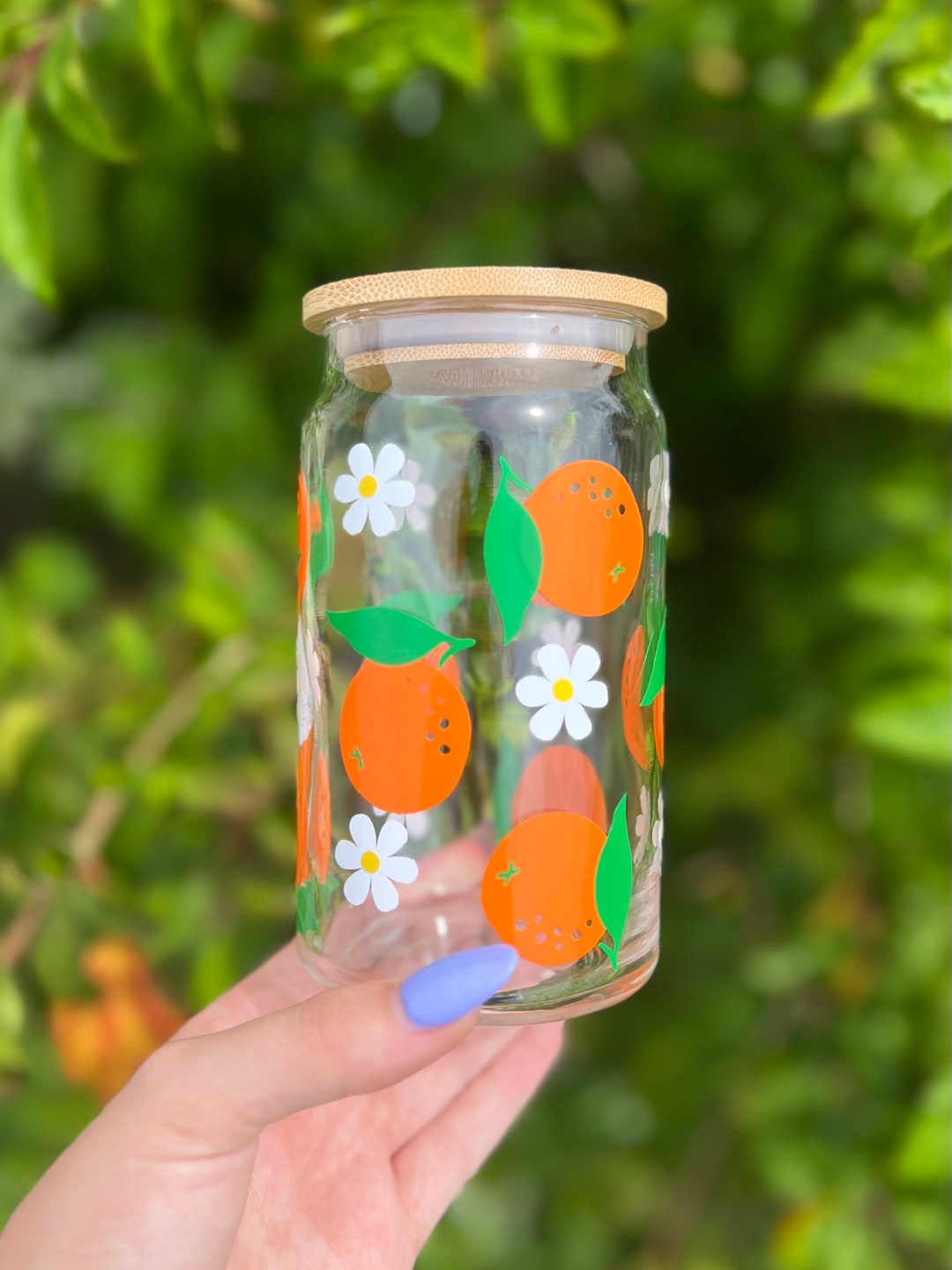 Fruit Glass Cup Oranges Cup Libbey Cup 16oz or 20oz Glass - Etsy