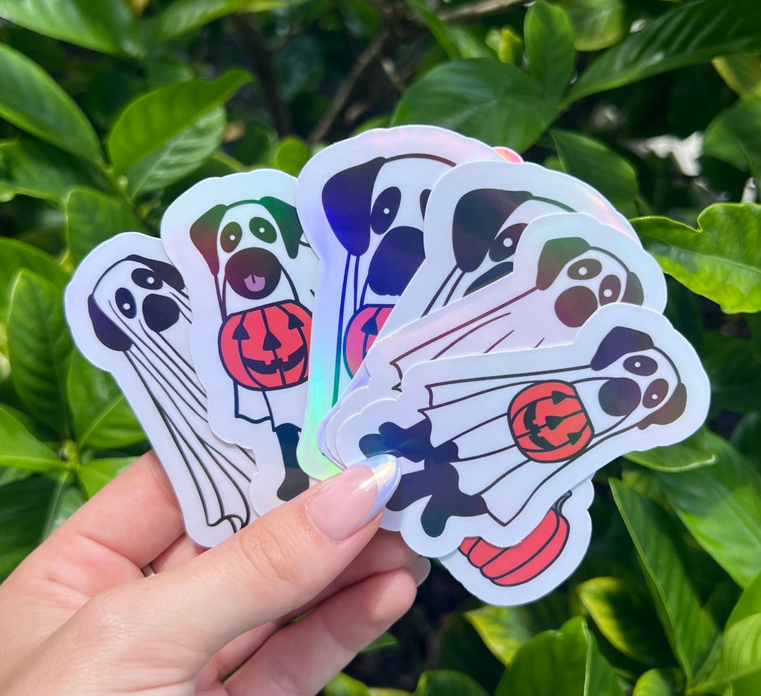 Ghost Dog Sticker, Water Bottle Sticker, Kindle Sticker, Laptop Sticker ...