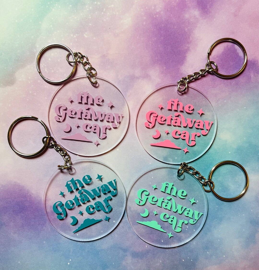 The Getaway Car, Clear Acrylic Keychain, Swiftie Keychain, Reputation ...
