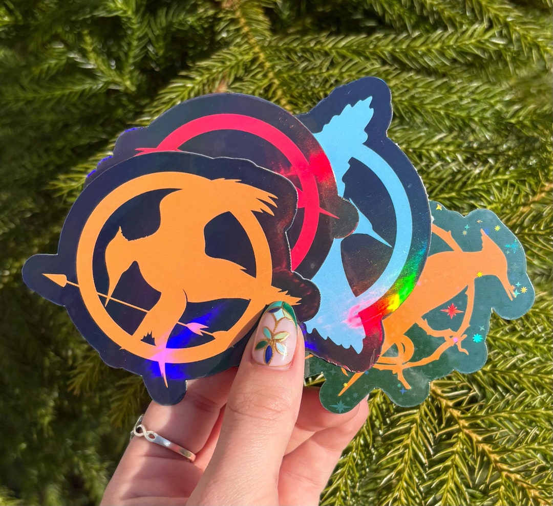Hunger Games Sticker, Water Bottle Sticker, Kindle Sticker, Laptop ...