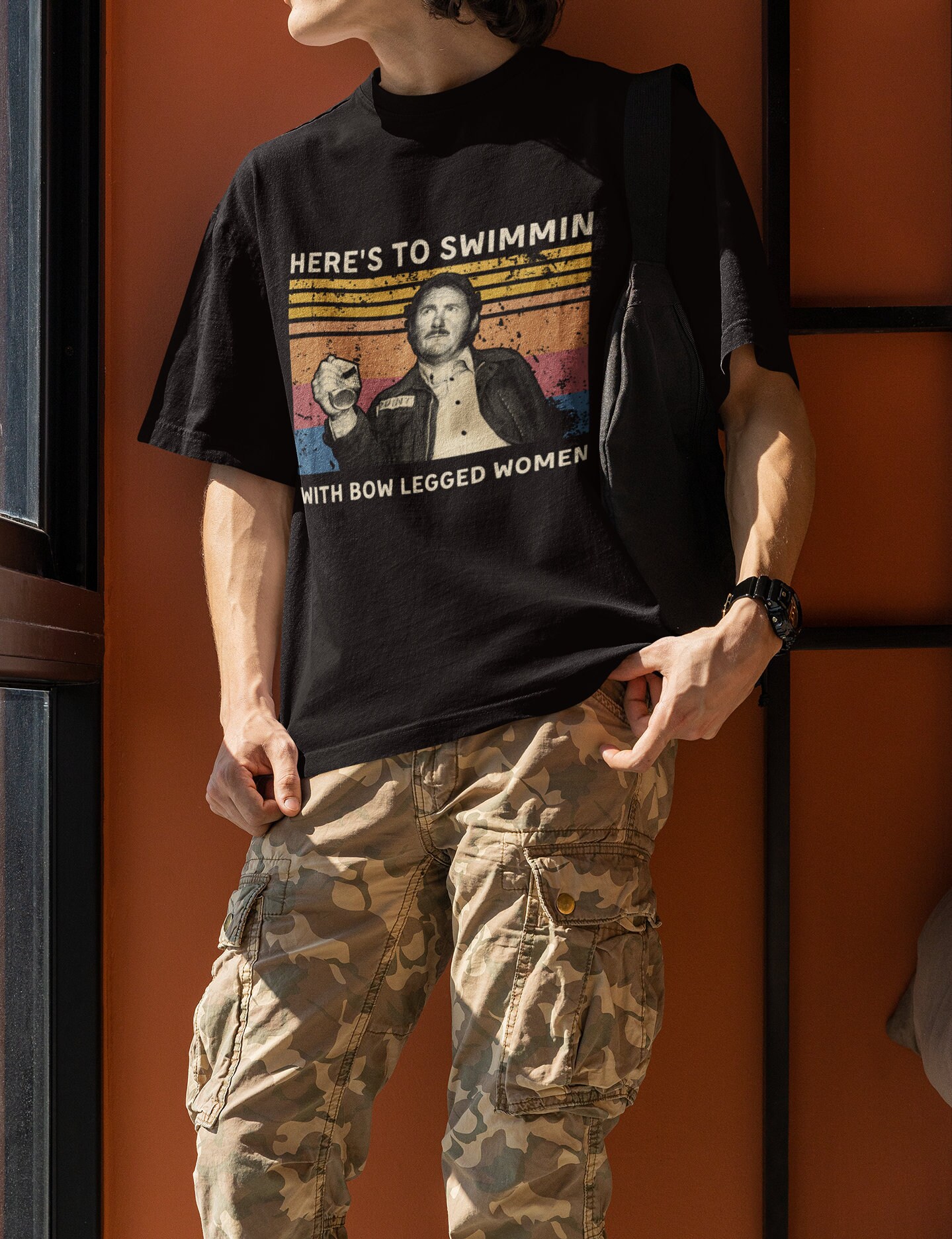 Here's to Swimmin With Bow Legged Women Retro Graphic Shirt, Quint Fan ...